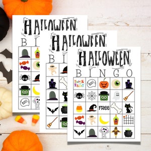 Halloween Bingo | Halloween Party Game | - Etsy