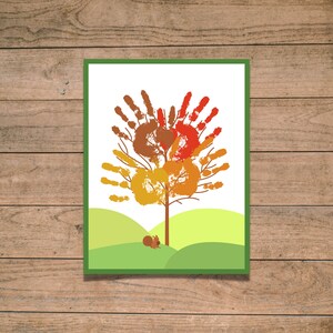 Fall Handprint Craft Template | Happy Fall Y'all | Autumn Leaves | Fall ...