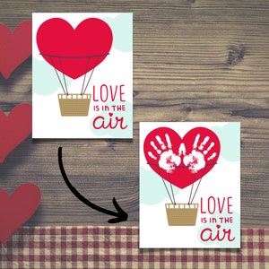 Valentine's Day Handprint Craft | Love is in the Air | Baby's First ...