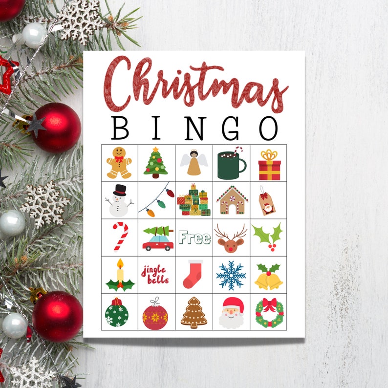 Christmas Bingo Christmas Party Game - Etsy