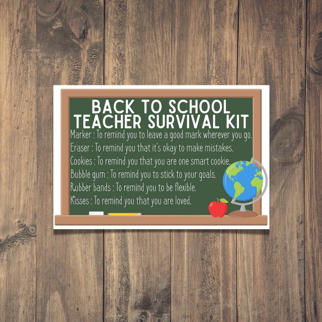 Back to School Survival Kit for Teachers | Welcome Back | Printable ...