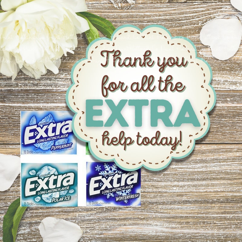 Gum Thank You - Etsy