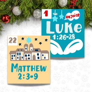 Printable Advent Calendar Cards | Scripture for Each Day of December ...
