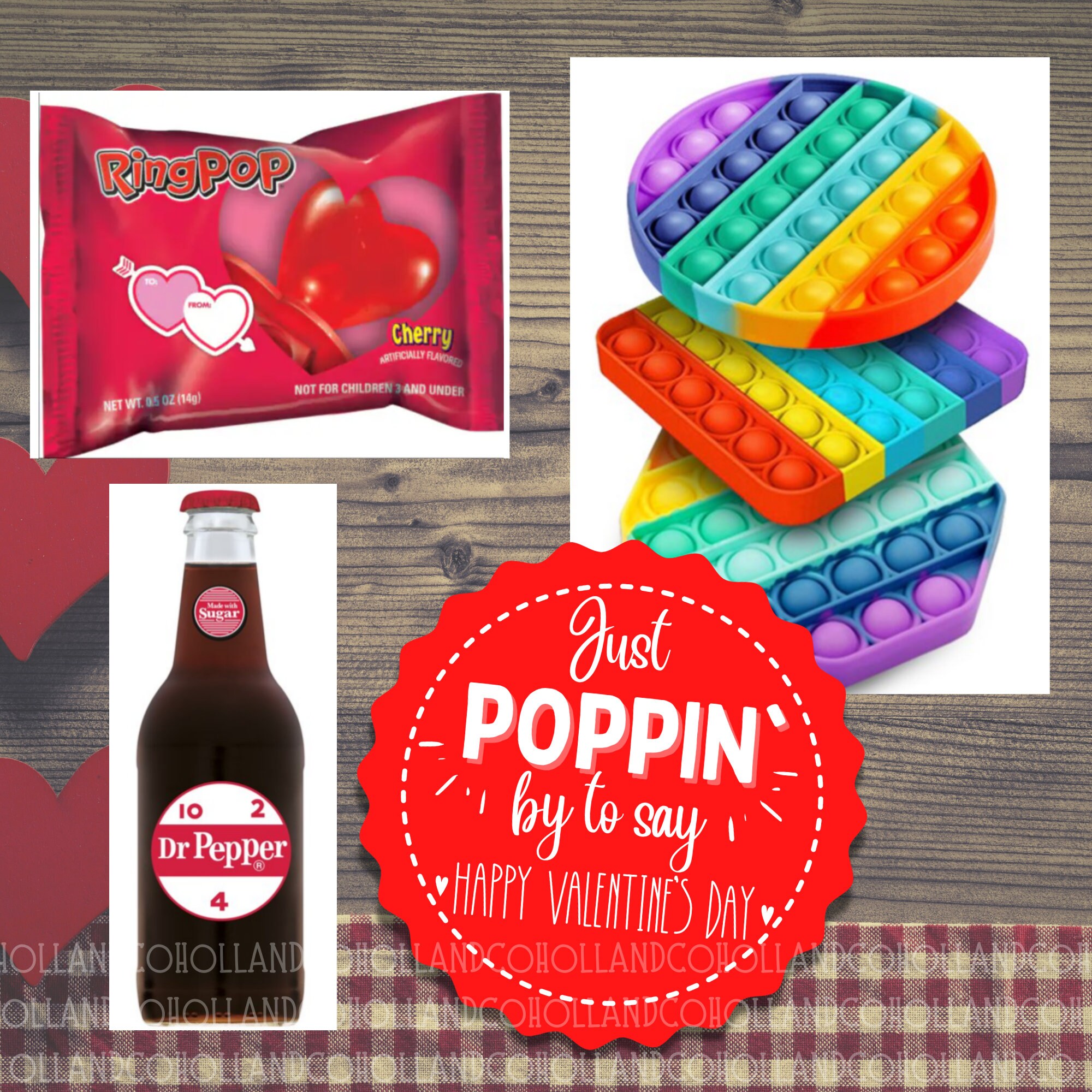 Just POPPIN by to Say Happy Valentine's Day Printable Valentine Card ...