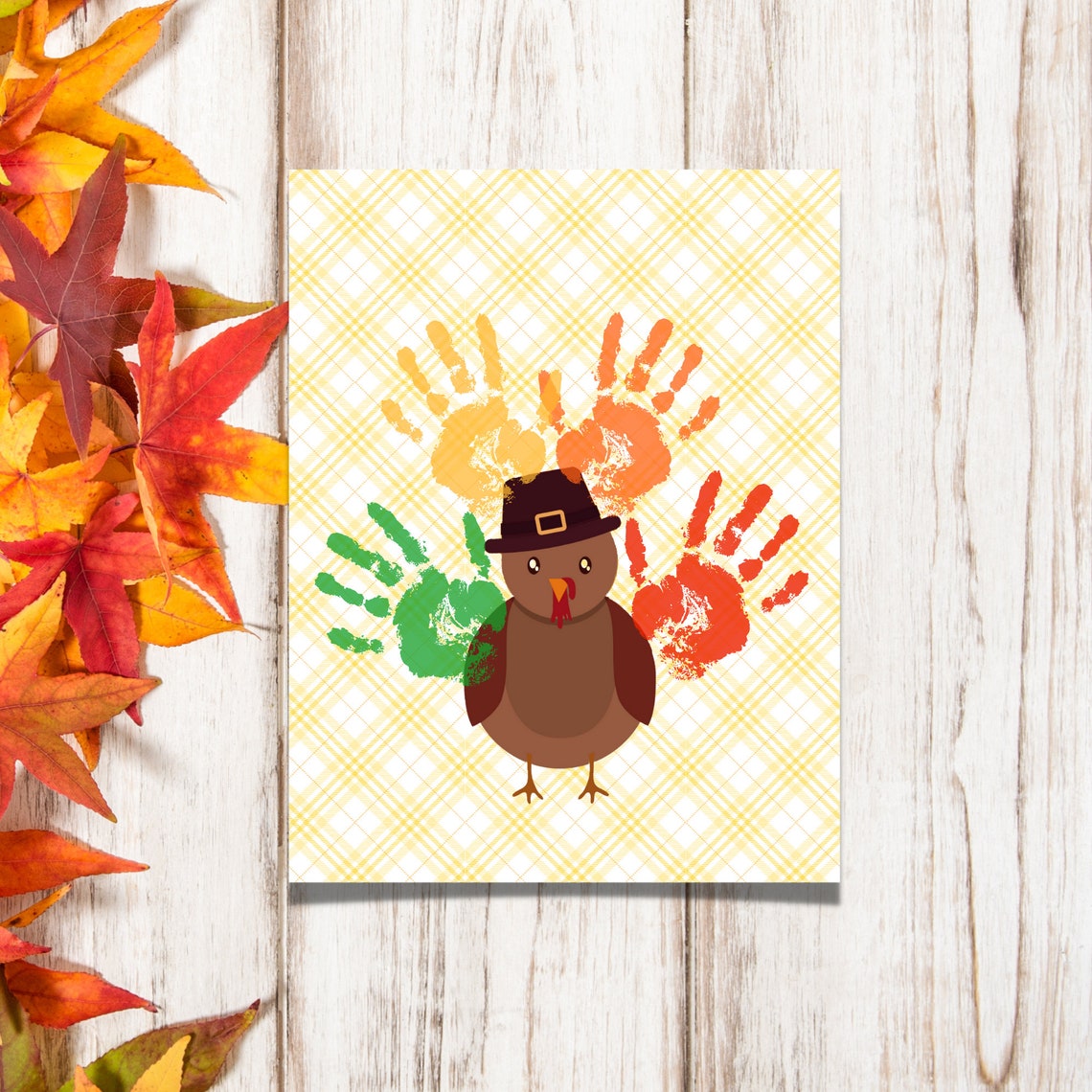Thanksgiving Handprint Craft Fall Preschool Activity - Etsy