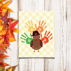Thanksgiving Handprint Craft | Fall Preschool Activity | Baby's First ...