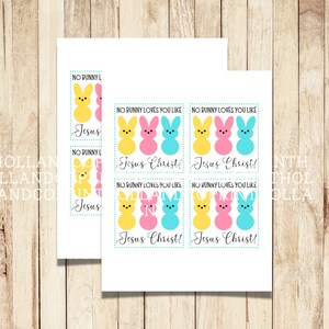 No-bunny Loves You Like Jesus | Christ Centered Easter Handout | Peep ...