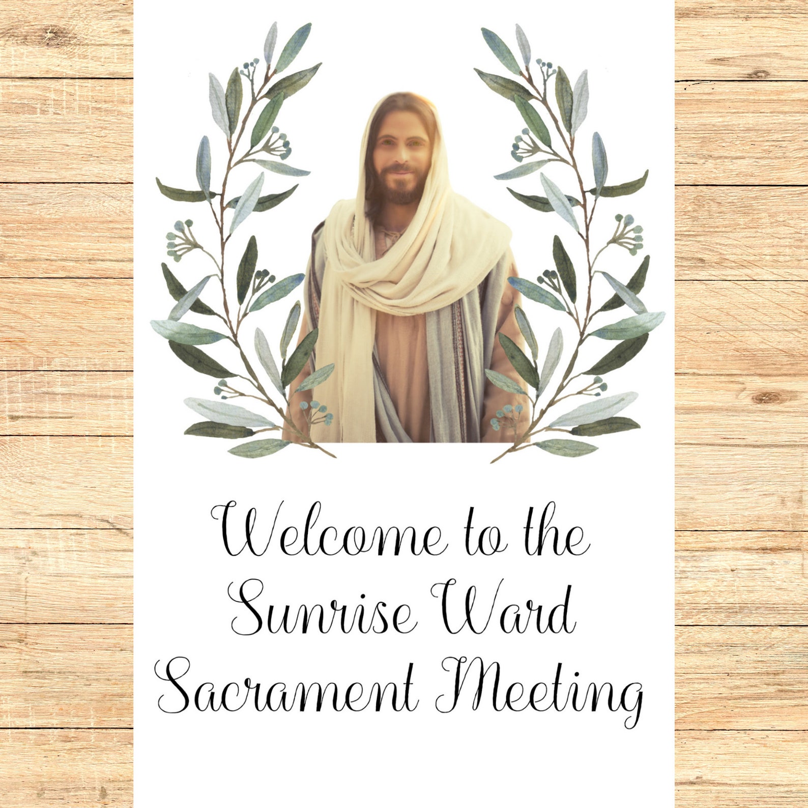 Sacrament Meeting Program Template| Printable Program | Editable ...