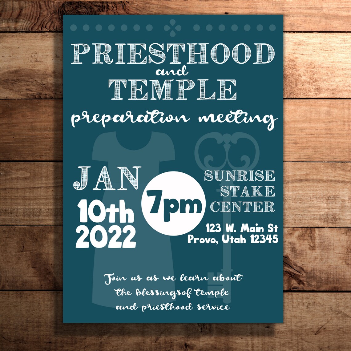 Priesthood and Temple Preview Invitation Digital Download - Etsy