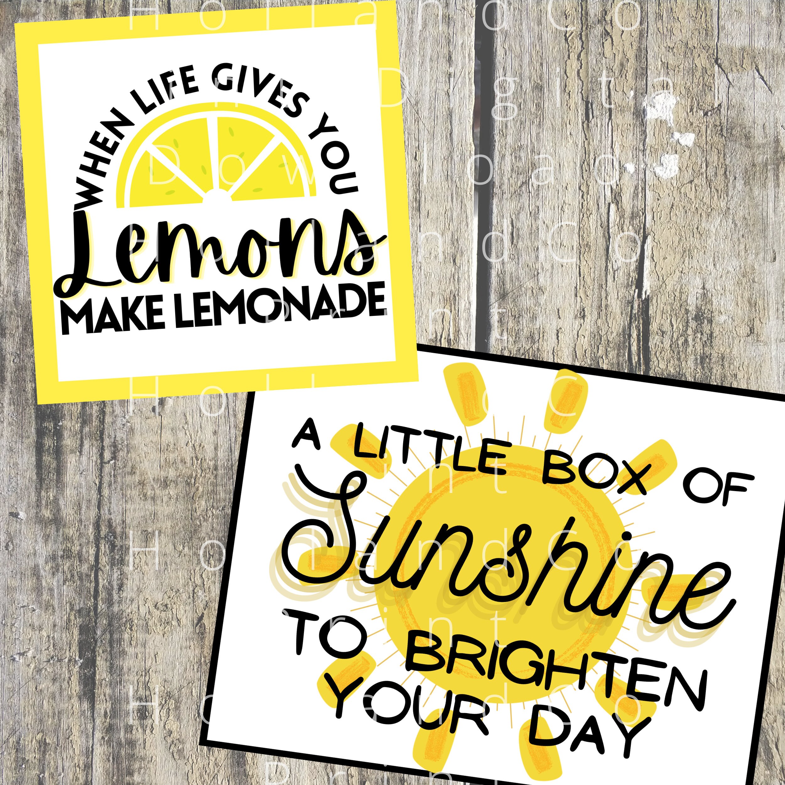 Sunshine Box Printable Digital Download Cheer up Care | Etsy