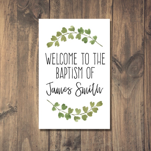 LDS Baptism Program Editable Template Church of Jesus - Etsy