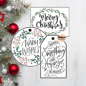 Printable Christmas Gift Tags | Neighbor Gift Tags | Teacher Gift Tags ...
