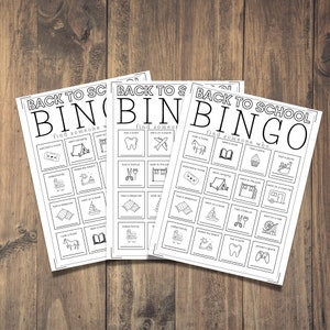 Back to School BINGO | Getting to Know You Game | Six Different Pages ...