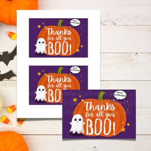 Halloween Thank You Card | Thanks for All You BOO! | Teacher ...
