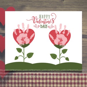 Valentine's Day Handprint Craft Baby's First Valentine's Day Valentine ...