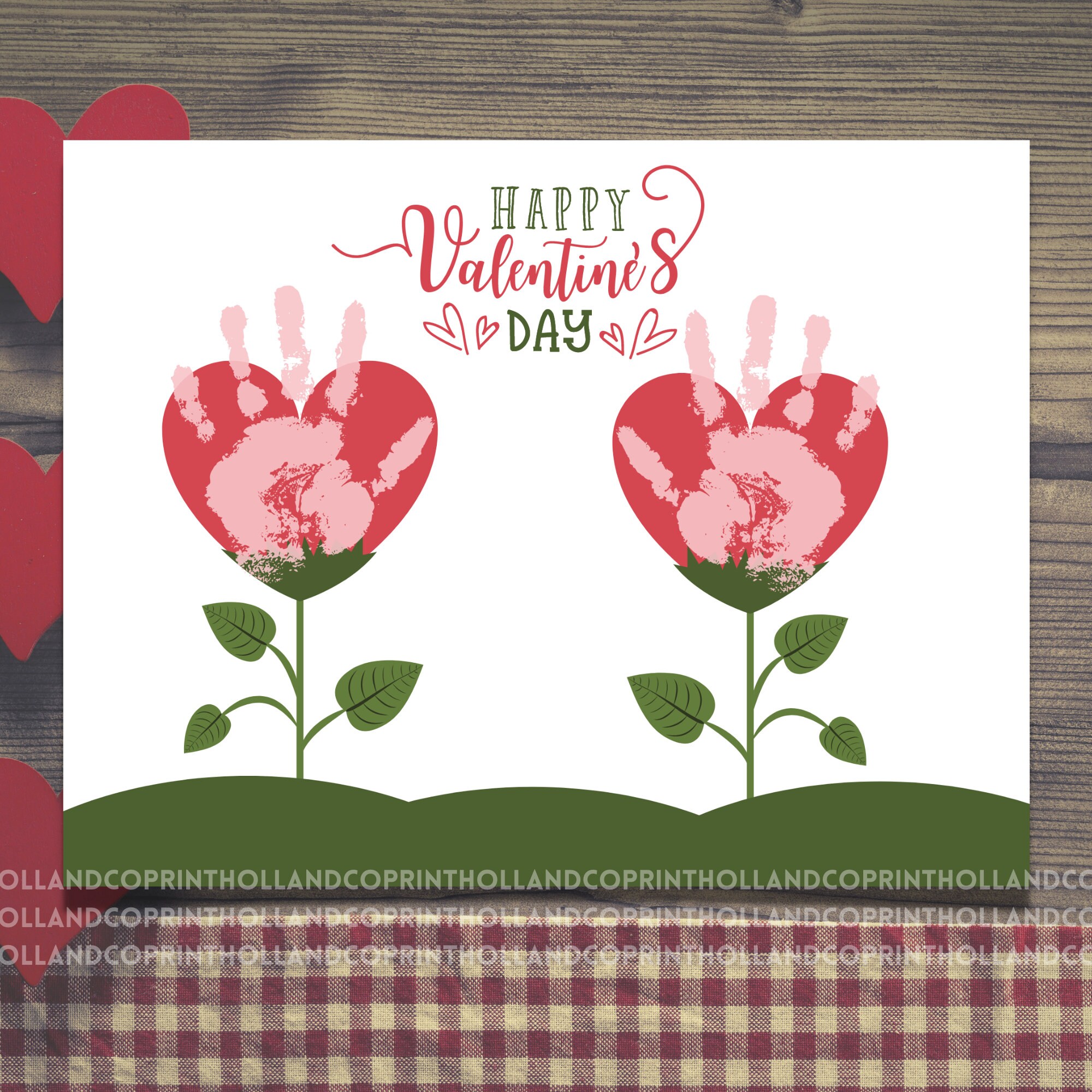 Valentine's Day Handprint Craft | Baby's First Valentine's Day ...