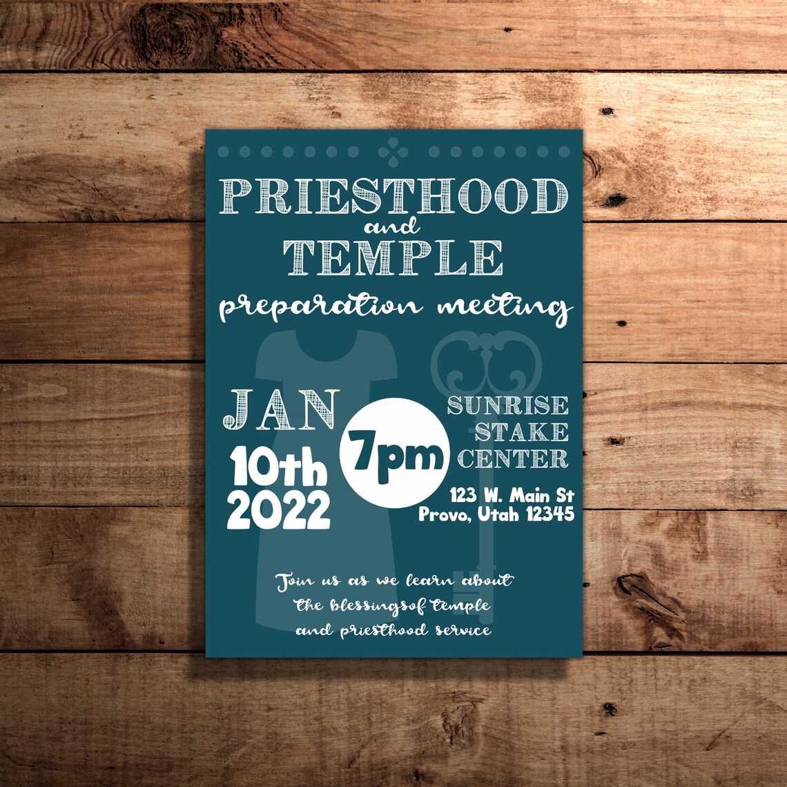 Priesthood and Temple Preview Invitation Digital Download - Etsy