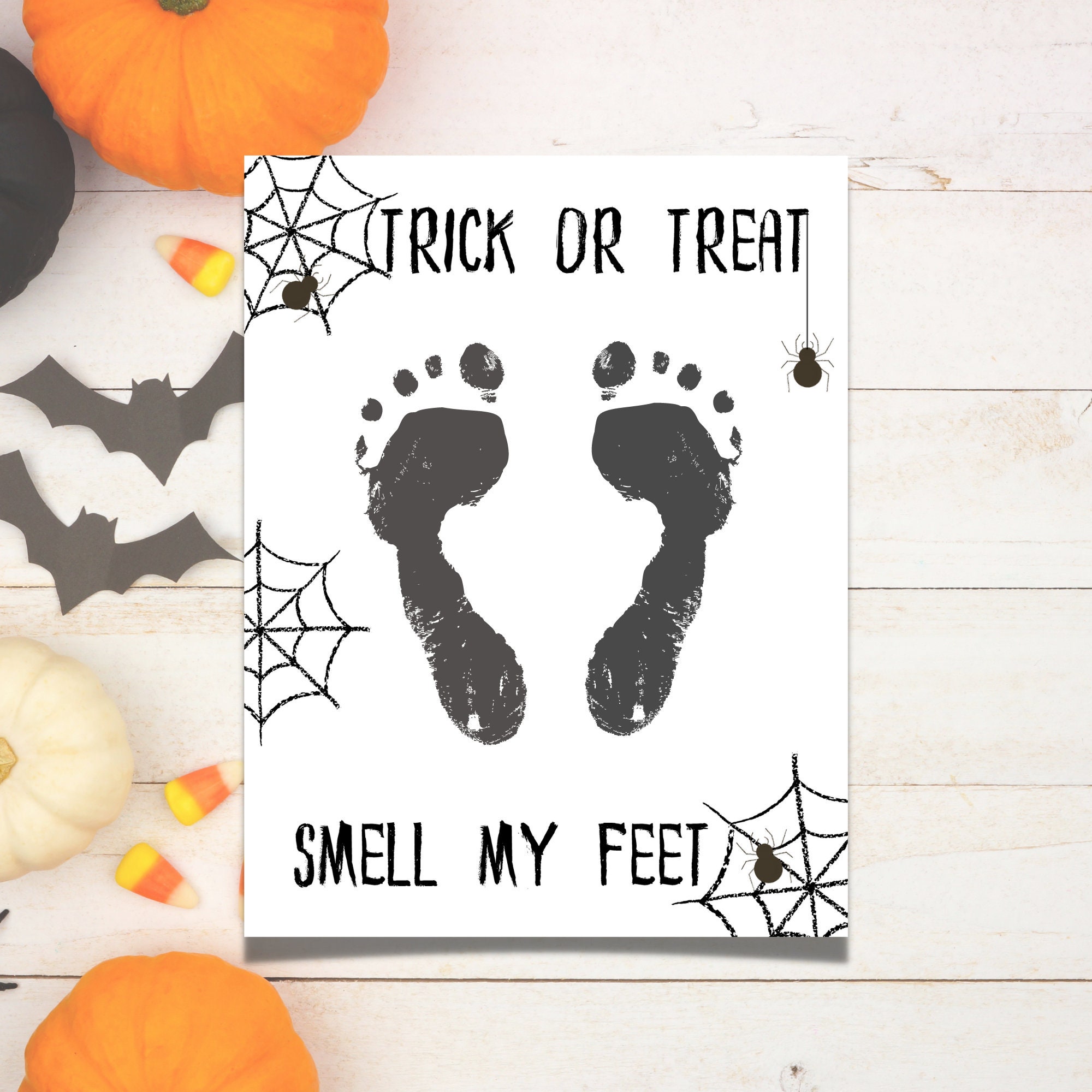 Halloween Handprint Craft Preschool Art Activity Halloween - Etsy