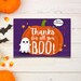Halloween Thank You Card | Thanks for All You BOO! | Teacher ...