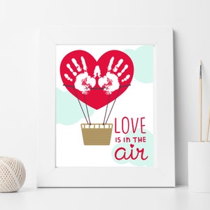 Valentine's Day Handprint Craft | Love is in the Air | Baby's First ...