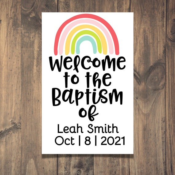 LDS Baptism Program Editable Template Church of Jesus | Etsy