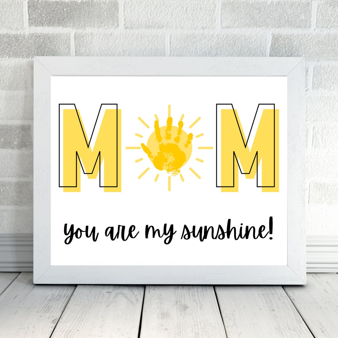 You Are My Sunshine Mom Handprint Craft Preschool Craft - Etsy