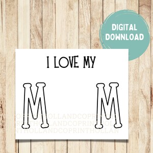 I Love My Mom Handprint Craft | Preschool Craft | Newborn Keepsake ...