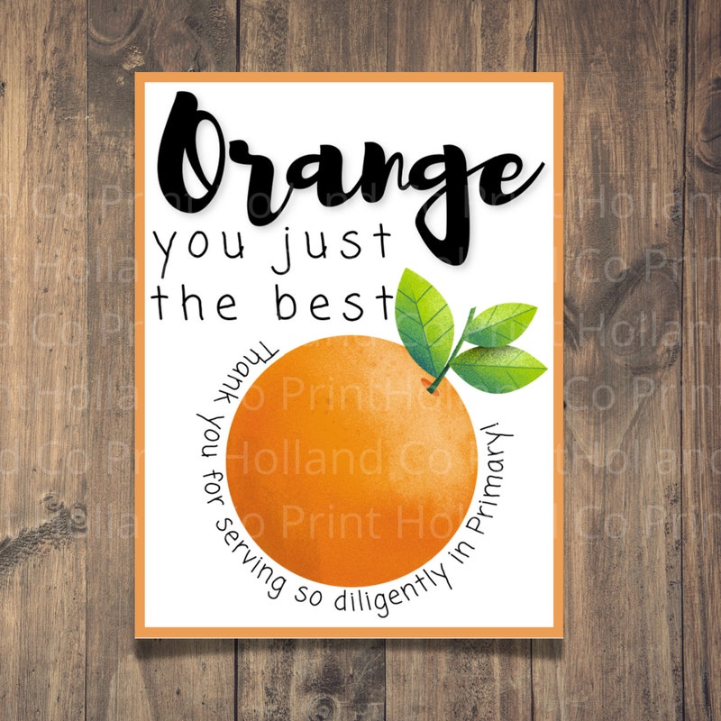 Orange Thank You - Etsy