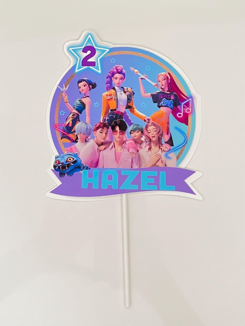 K-pop Demon Hunters Huntrix • Saja Boys Cake Topper - Etsy
