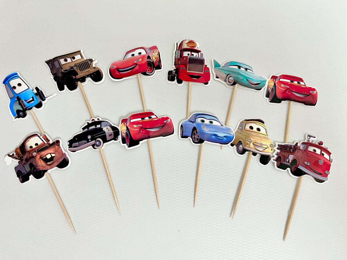 Cars Cupcake Toppers - Etsy