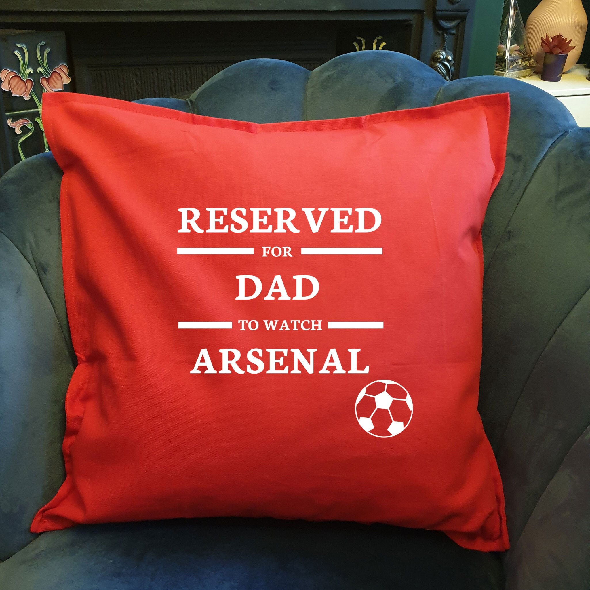 Arsenal Print Cushion Cover Personalised Football Gift - Etsy