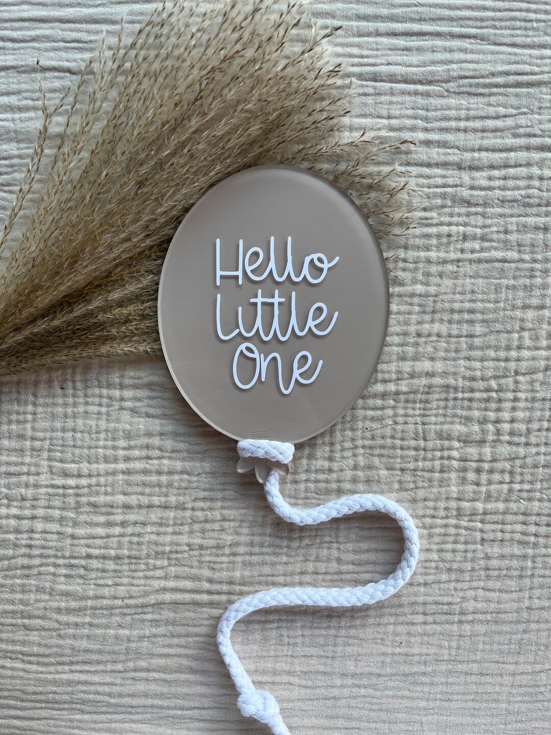 Balloon Birth & Pregnancy Announcement, Baby Girl Photography Props - Etsy