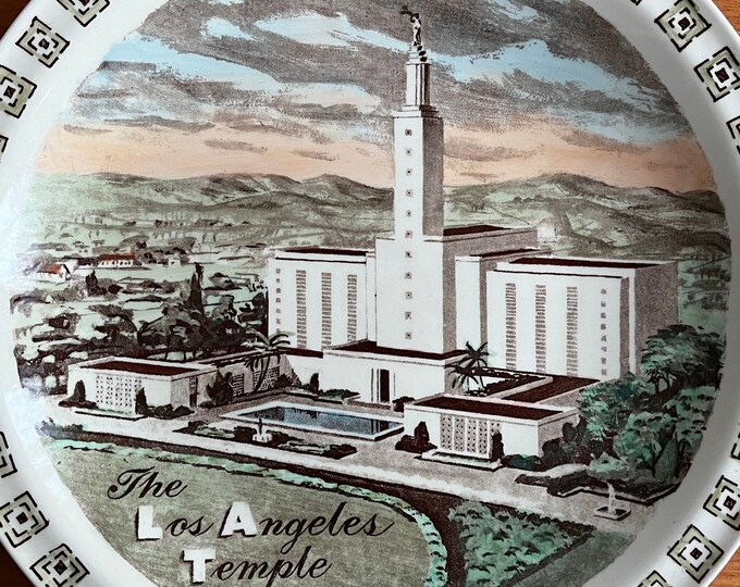 RARE Vernon Kilns Los Angeles Temple Plate LDS Mormon - Etsy