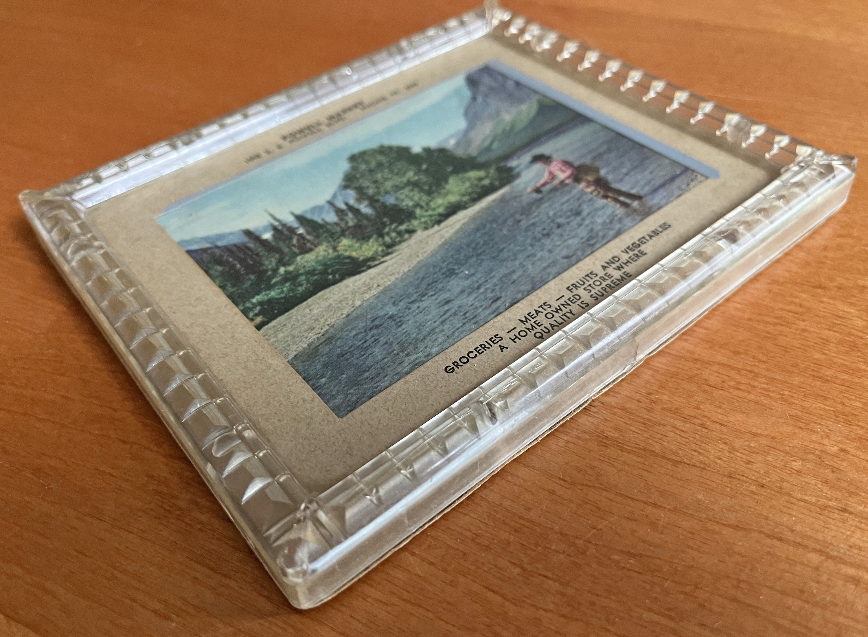 Vintage Clear Plastic Picture Frame With Fly Fishing Print - Etsy