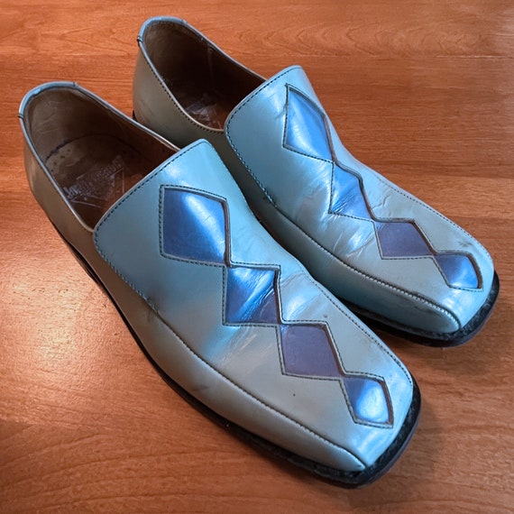 Rare vintage John Fluevog Buicks blue diamond Electra… - Gem
