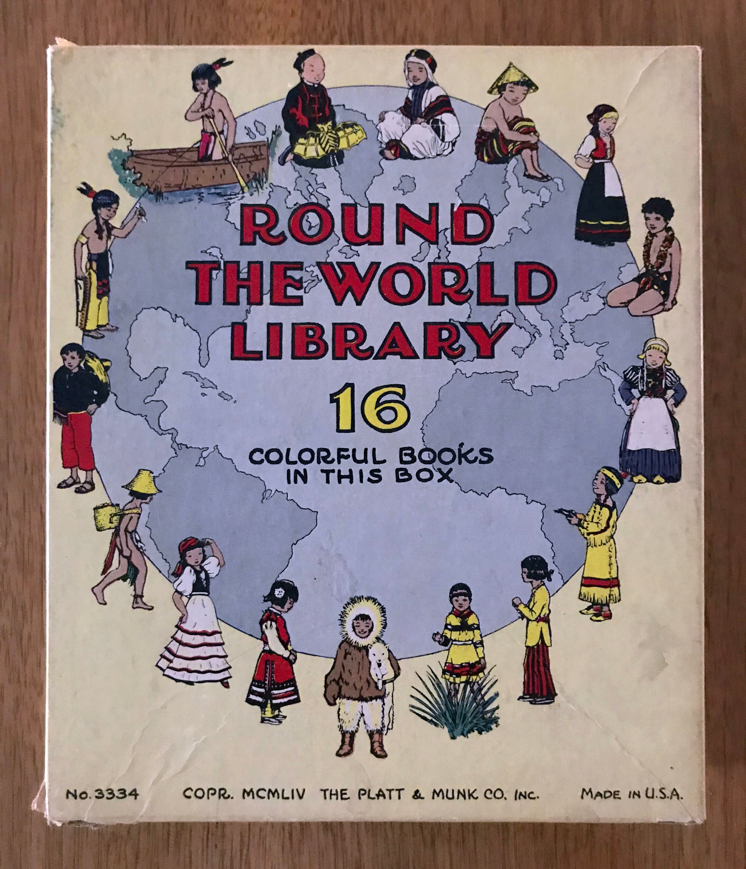Round The World Library: 16 Colorful Books. 1954 juegos de - Etsy España