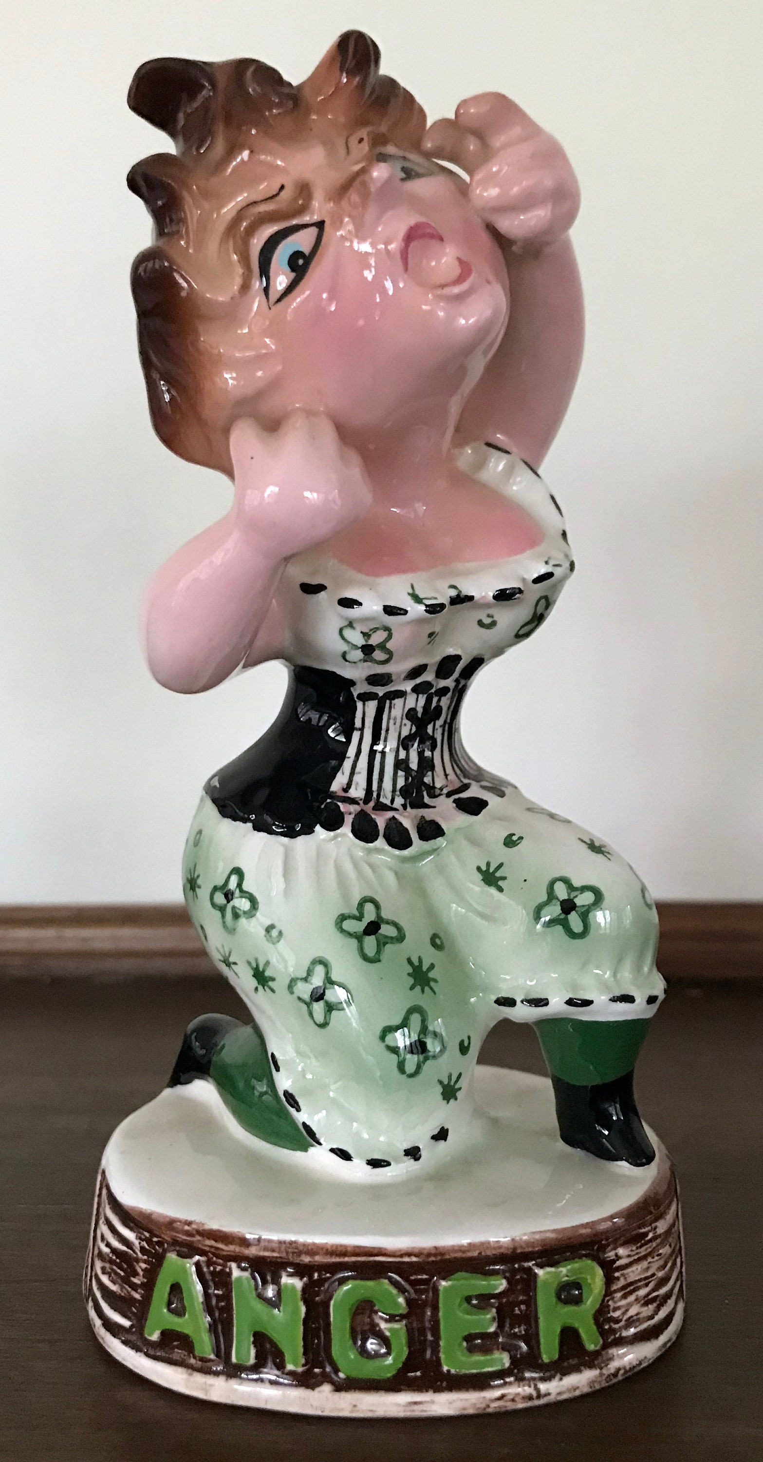 Collectibles Vintage porcelain Deadly Sins figurine Anger Figurines ...