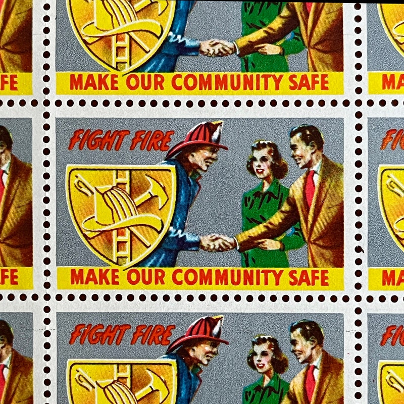 Fireman Stamp - Etsy