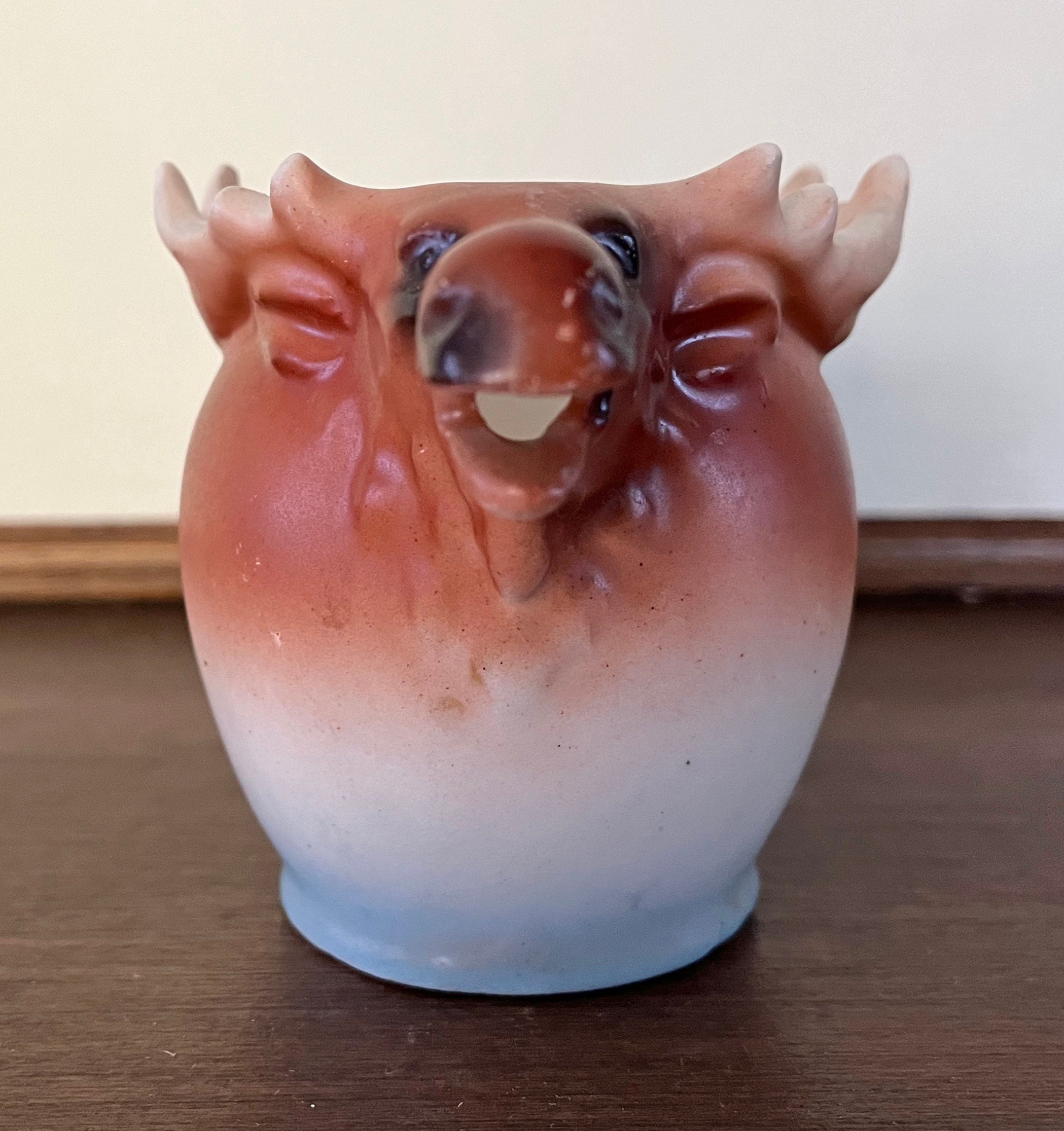 Vintage Ceramic Moose Head Pitcher Creamer - Etsy