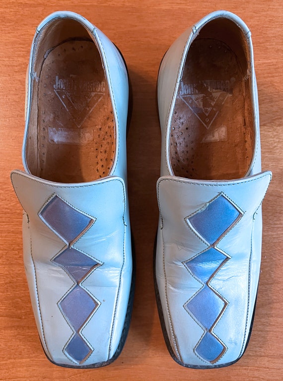 Rare vintage John Fluevog Buicks blue diamond Electra… - Gem