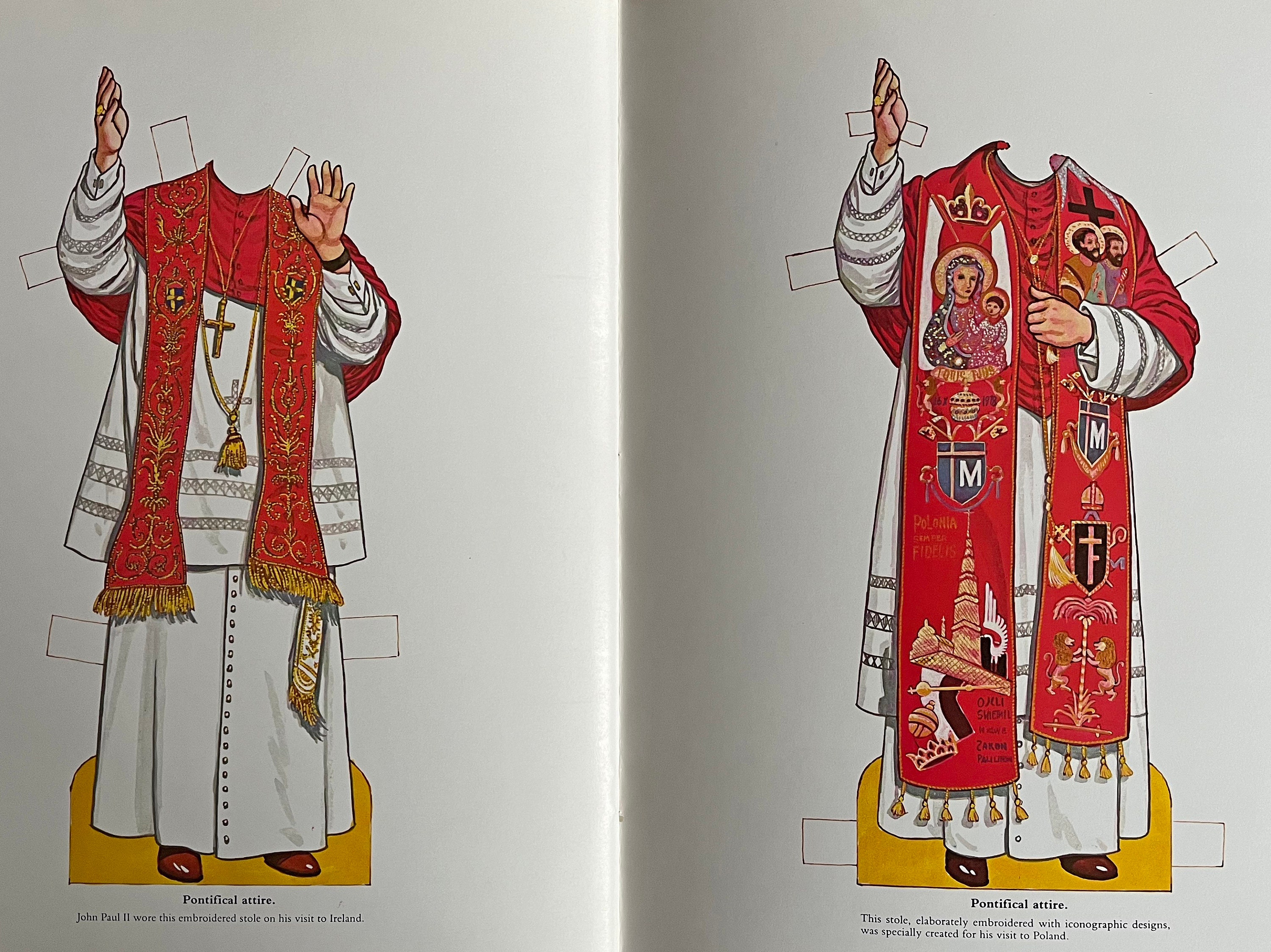 Vintage Paper Doll Book Pope John Paul II in Full Color - Etsy