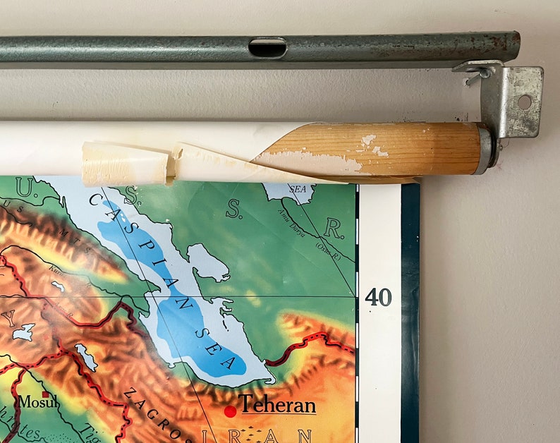 Vintage Large Nystrom School Pull-down Map of Africa - Etsy