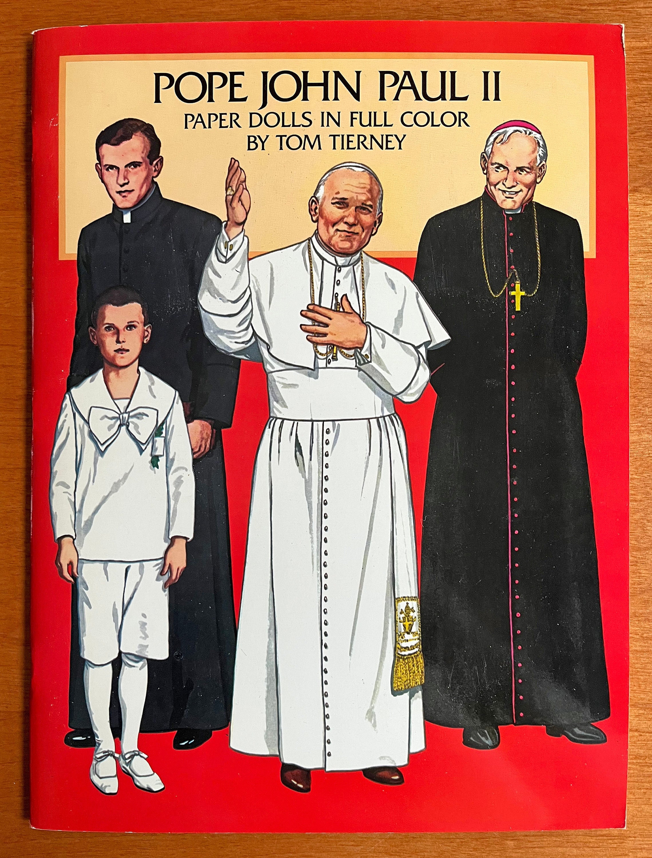 Vintage Paper Doll Book Pope John Paul II in Full Color - Etsy