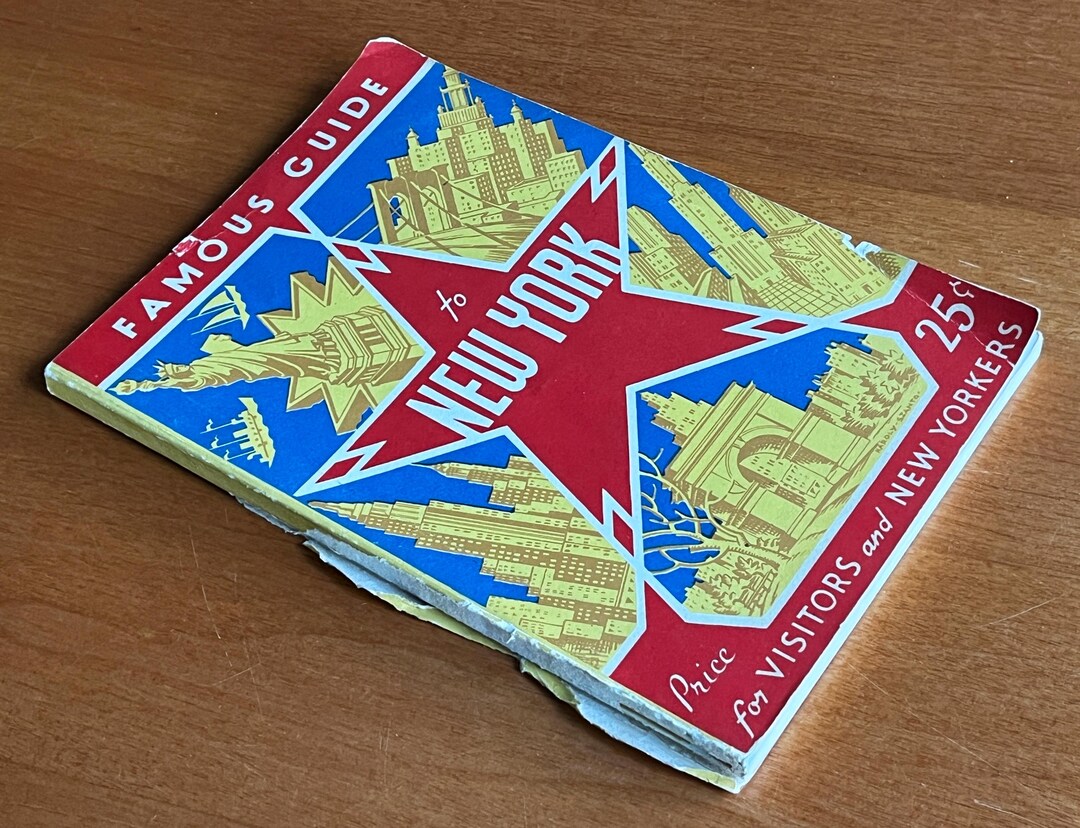 1938 Famous Guide to New York City for Visitors and New Yorkers Book - Etsy
