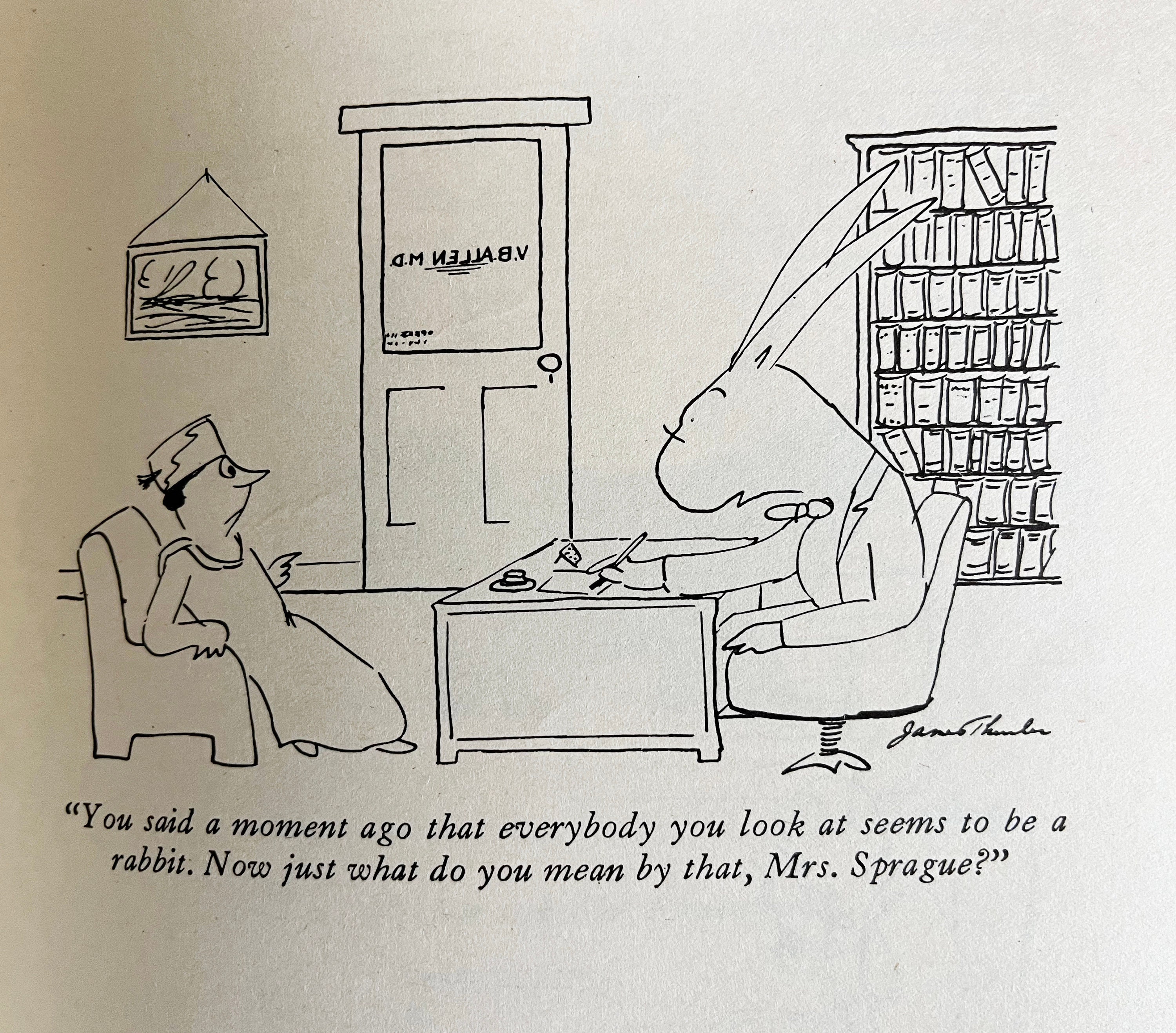 Men Women and Dogs Book James Thurber Cartoons Humor First - Etsy