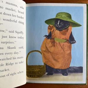 Vintage 1953 Children's Book Squiffy the Skunk Rand-mcnally Elf Book - Etsy