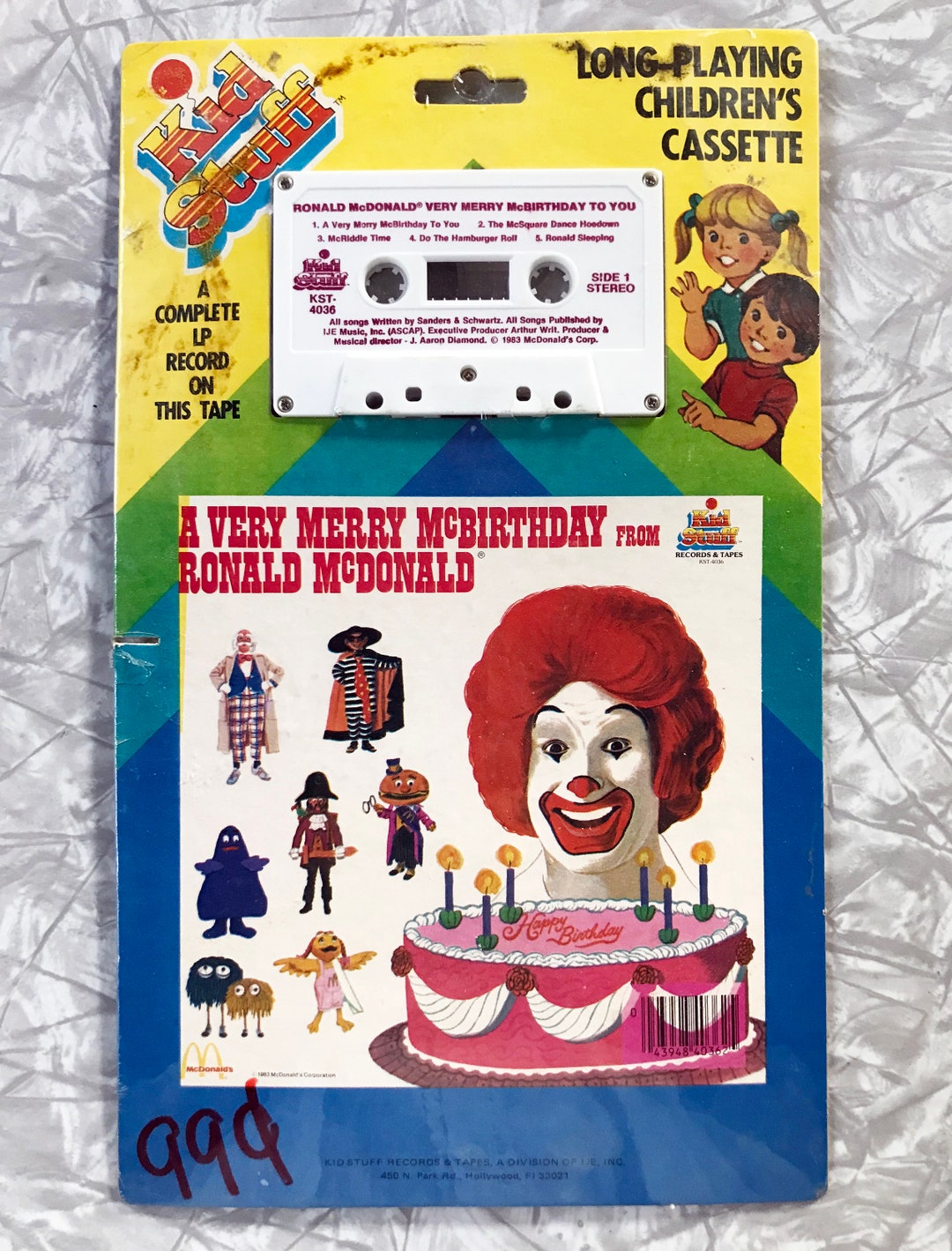 Vintage Ronald Mcdonald Audio Cassette Birthday Weird Bizarre - Etsy Canada