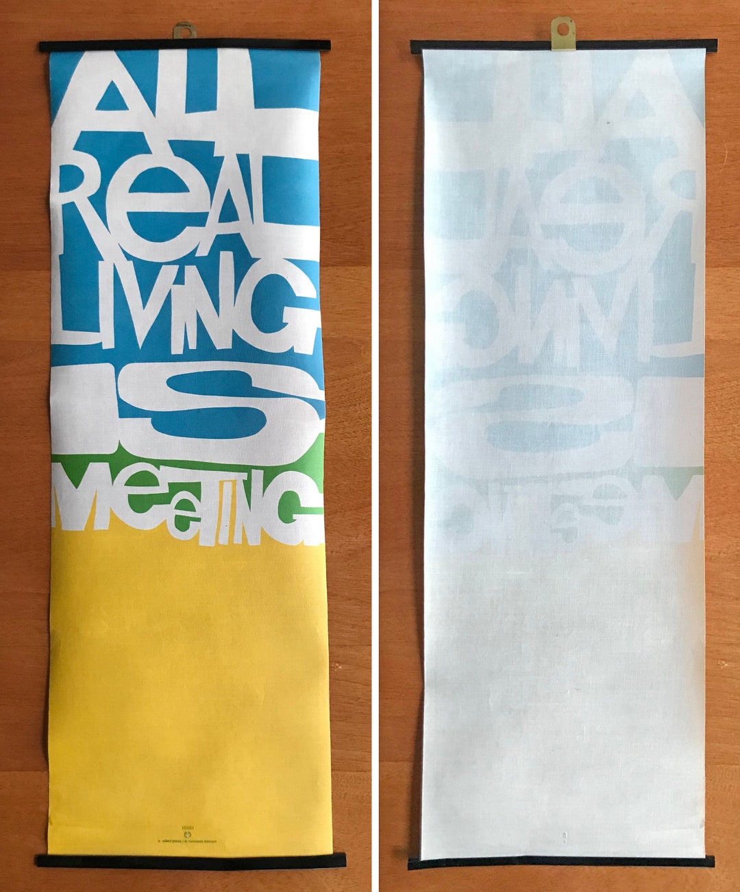 Vintage Wall Banner Great Typography 1960s 1970s - Etsy
