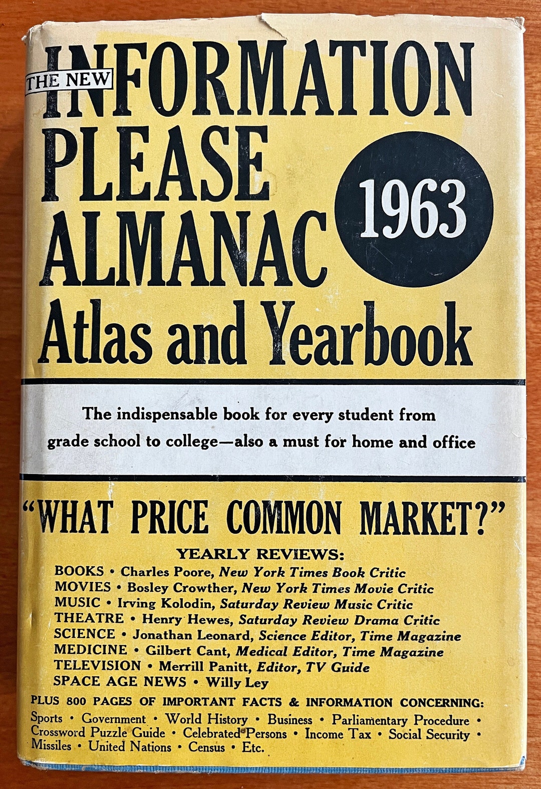 Vintage Reference Book Information Please Almanac 1963 - Etsy