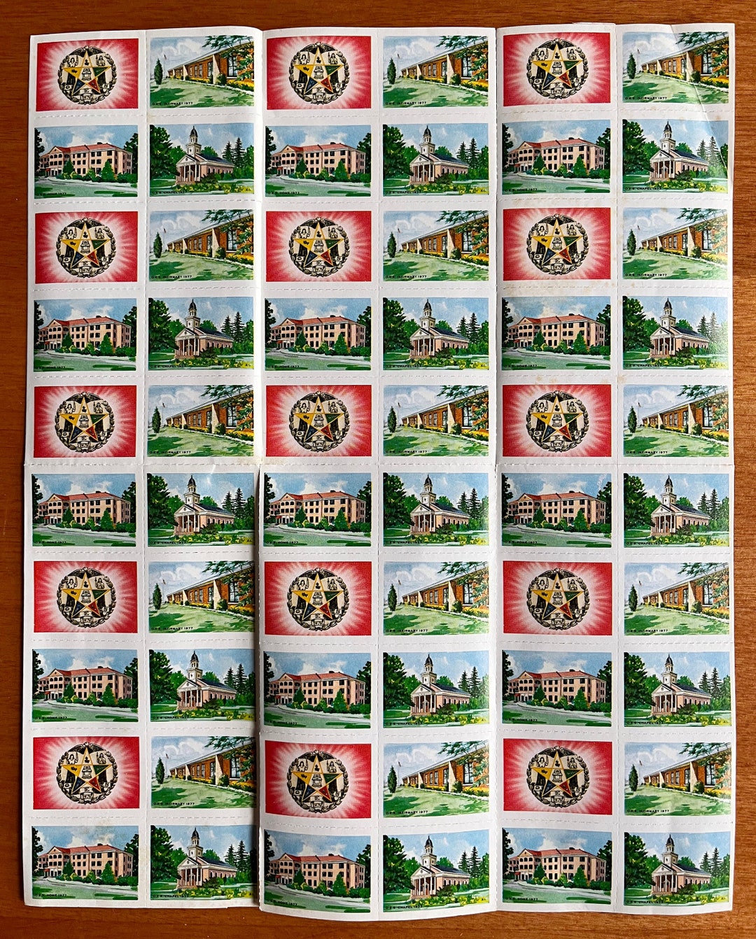 Vintage Sheet Order of Eastern Star Seals Stickers - Etsy